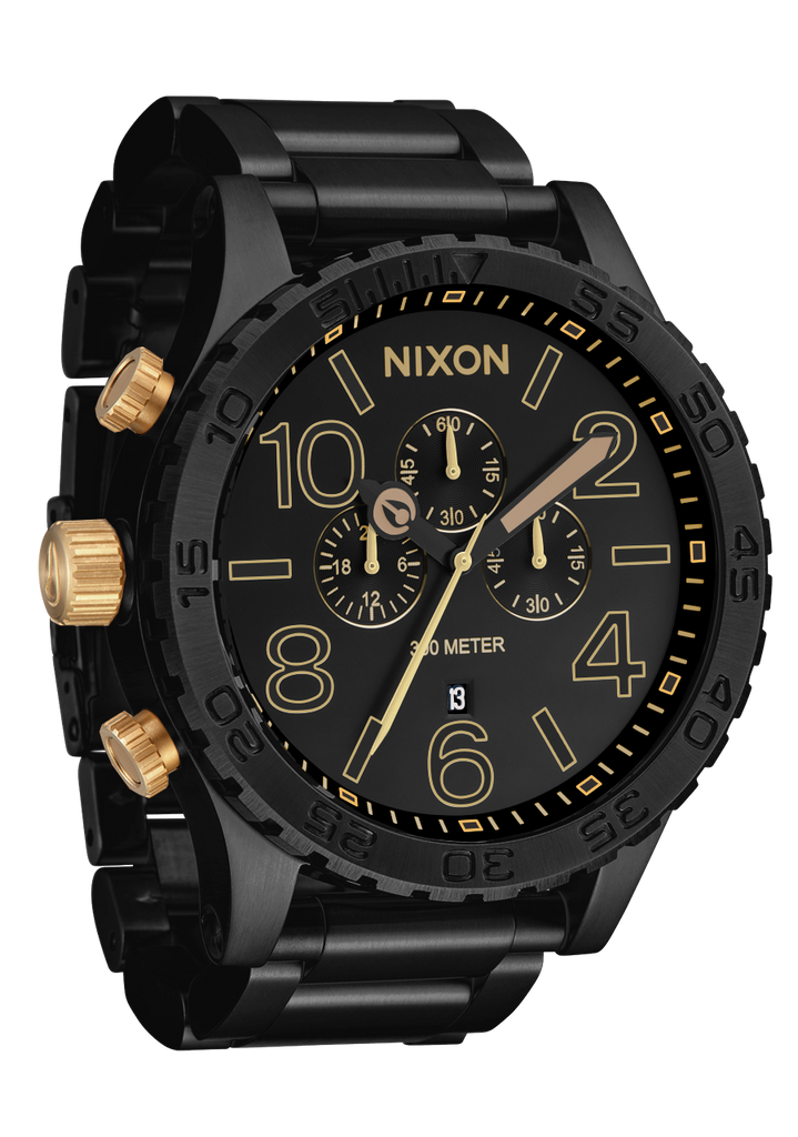 Nixon Black And Gold Watch