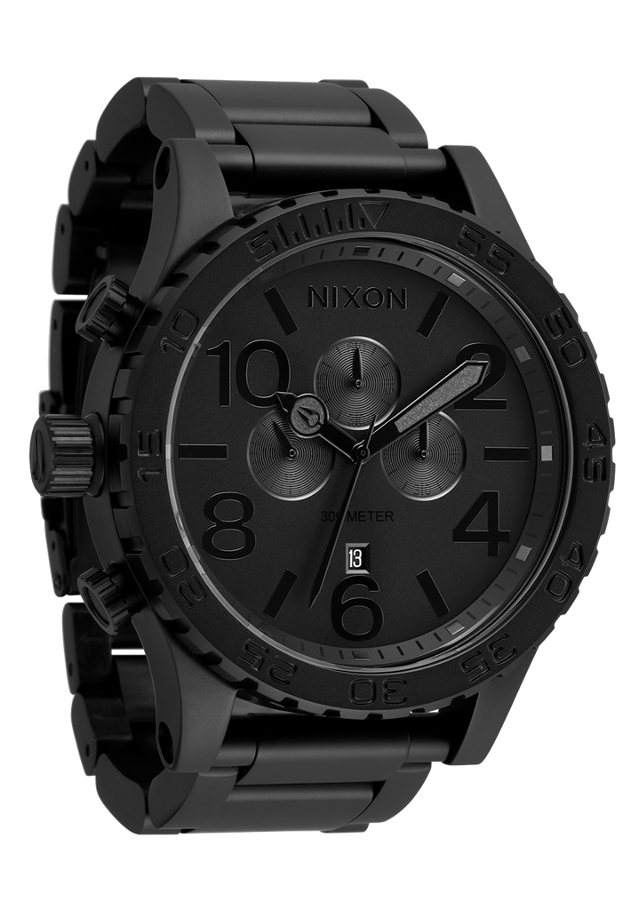51-30 Chrono Watch | All Matte Black / Black | Men's Stainless Steel – Nixon AU
