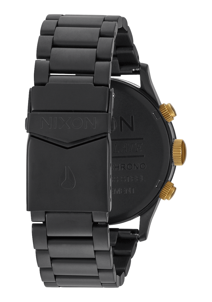 Sentry Chrono Watch | Matte Black / Gold | Men's Stainless Steel – Nixon AU