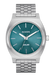 Time Teller Solar Watch | Silver / Dusty Blue Sunray | Unisex Light ...