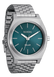 Time Teller Solar Watch | Silver / Dusty Blue Sunray | Unisex Light ...