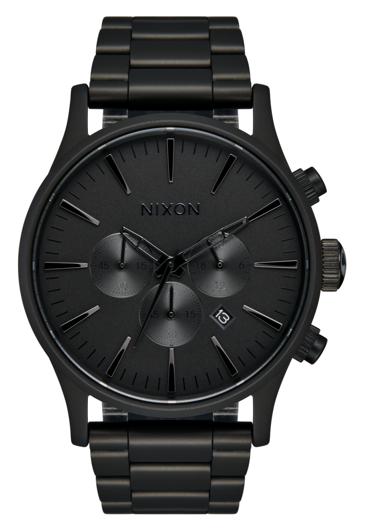 Sentry Chrono Watch | All Matte Black/Polished Black | Men's Stainless Steel – Nixon AU